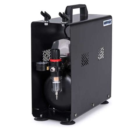 Hobbynox HNAS186A AS186A Airbrush Kompressor 1/6HP mit 3l Tank (0-4 Bar ...