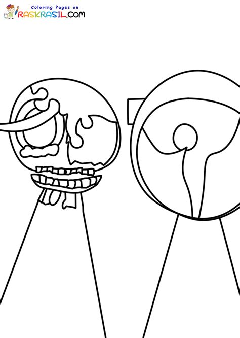 Unlock The Fun With Raddy Sprunki Phase 2 Coloring Page