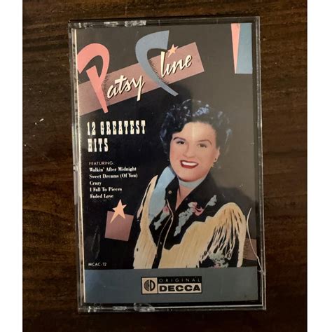 Patsy Cline 12 Greatest Hits Cassette Tape Original Decca Mcac 12 Etsy