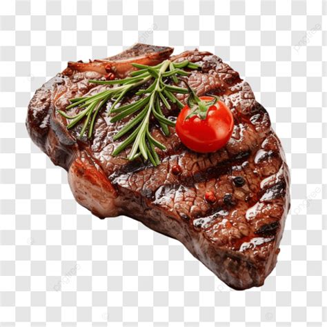 투명한 배경에 분리된 허브와 토마토를 곁들인 구운 스테이크 구운 스테이크 허브 토마토 Png 일러스트 및 이미지 에 대한 무료 다운로드 Pngtree