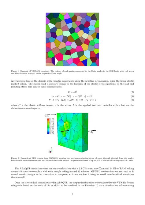 Adapting U Net For Linear Elastic Stress Estimation In Polycrystal Zr