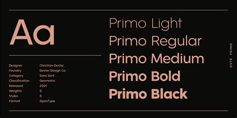 Dxtr Primo Font
