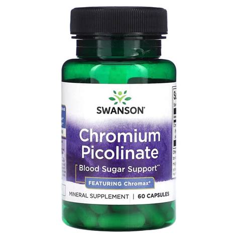 Swanson Chromium Picolinate 60 Capsules