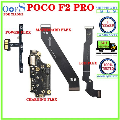 เมนบอร์ดหน้าจอ Lcd สายเคเบิลอ่อน ชาร์จ Usb พร้อมซ็อกเก็ตซิม สําหรับ Xiaomi Pocophone Poco F2 Pro