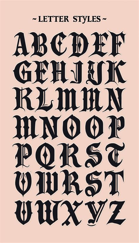 Fonts For Tattoos Graffiti Lettering Old English Old English