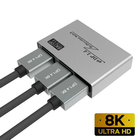 Displayport 1 4 Switch 8k Displayport Bi Direction Splitter Switcher Displayport Kvm 2x1 1x2