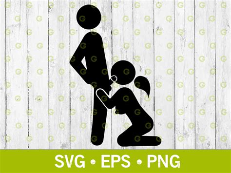Stickman Getting Blowjob Decal SVG Vector Cut File For Cricut Silhouette Sucking Dick Svg