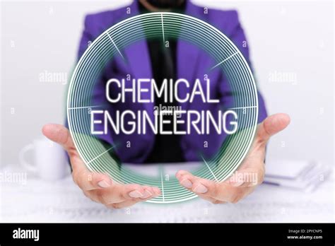 Text Caption Presenting Chemical Engineering Internet Concept