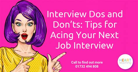 interview dos and don ts tips for acing your next job interview