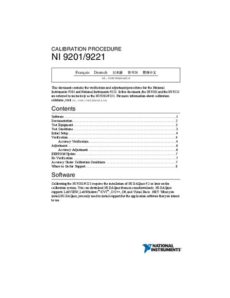 National Instruments Ni 9201