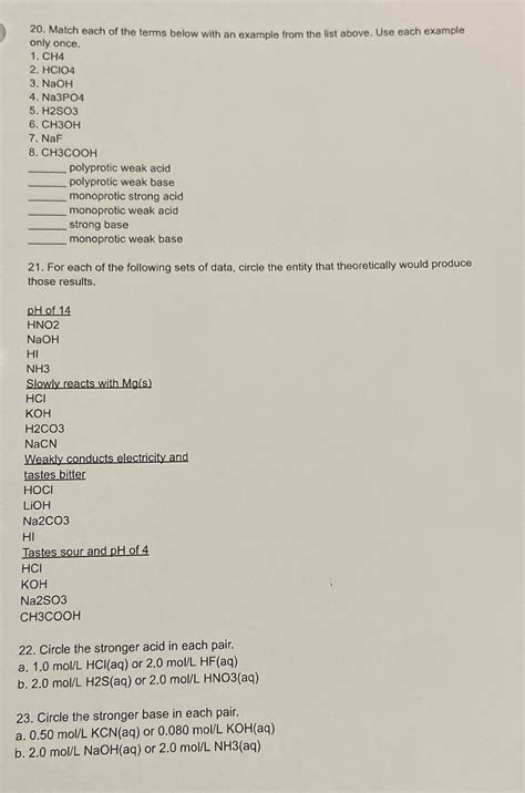 [solved] Questions 20 23 20 Match Each Of The Terms Below With An Example Course Hero