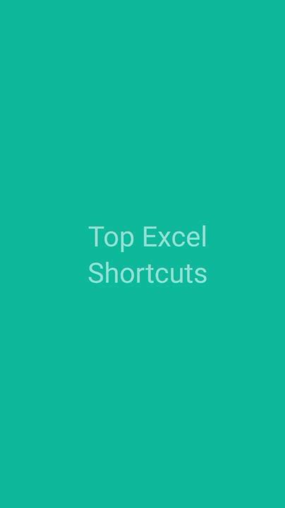 excel zindagi on linkedin excel shortcust shorts
