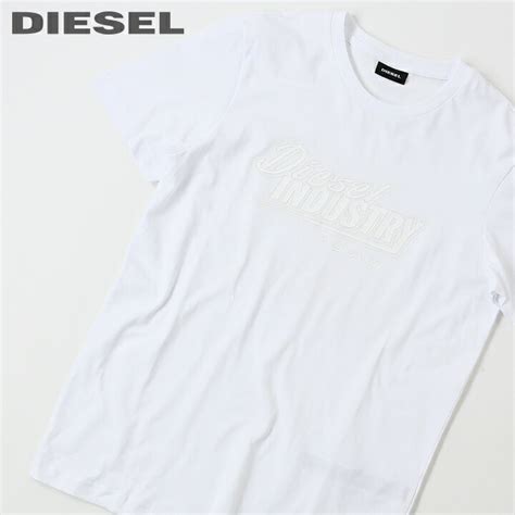 【楽天市場】 Diesel ディーゼル メンズ ラバープリント コットン 半袖tシャツ カットソー【t Diegos K45】【サイズxxs～s】【ホワイト】die M T E4 459