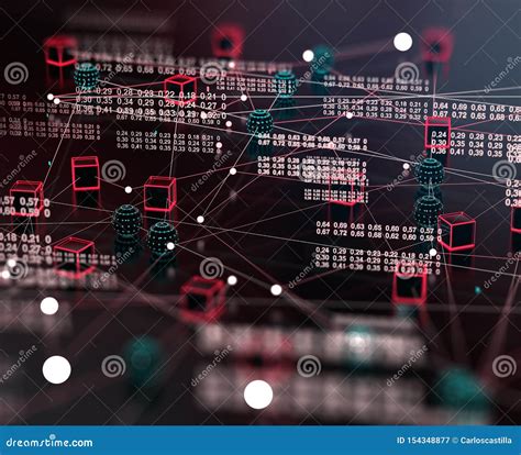 Technology And Science Background Computer Science Engineering And Block Chain Concept Stock