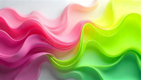 Colorful Flowing Abstract Ribbons Create A Vibrant And Dynamic Composition Stock Illustration