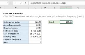 Excel PRICE Function Exceljet