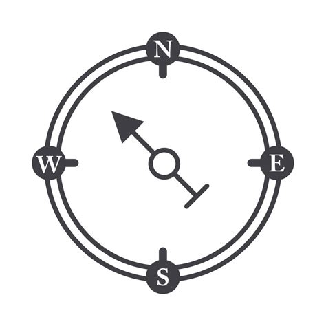 Compass Rose Navigation Exploration Geography Equipment Line Design