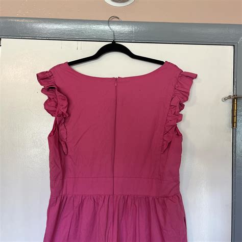 Maggy London Midi Dress With Ruffle Sleeves And Depop