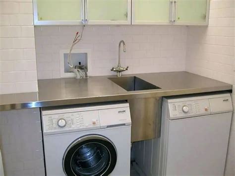 Narrow Laundry Sink For Small Laundry Rooms Washer And Dryer