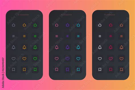 user interface elements for mobile app unique neumorphic design ui ux