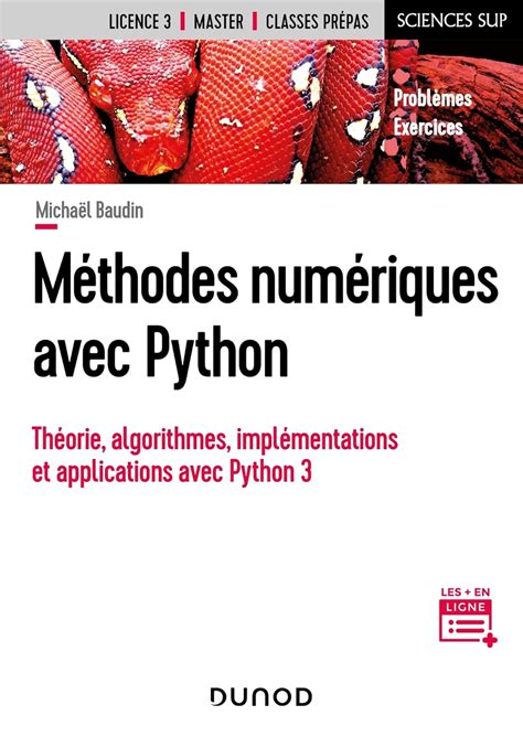 Méthodes Numériques Avec Python Théorie Algorithmes Implémentation
