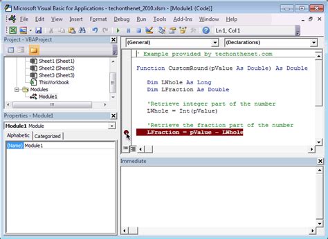 MS Excel 2010 Clear Breakpoint In VBA
