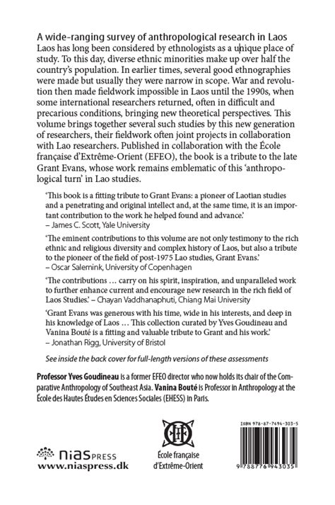 From Tribalism To Nationalism The Anthropological Turn In Laos A Tr