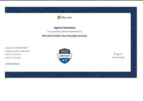 i am thrilled to share that i have successfully completed the microsoft azure 204 certification