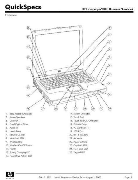 Hp Compaq Nx Business Notebook Hewlett Packard