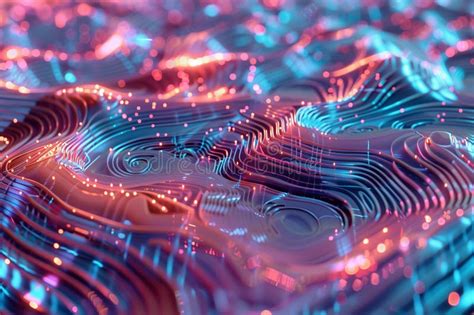 Abstract Digital Data Visualizations Artificial Intelligence