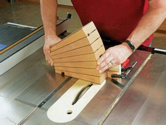 PROJECT Pinstriped Knife Block Woodworking Blog Videos Plans How To