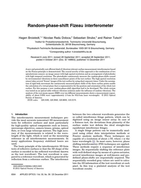 Pdf 2011 Random Phase Shift Fizeau Interferometer Dokumen Tips