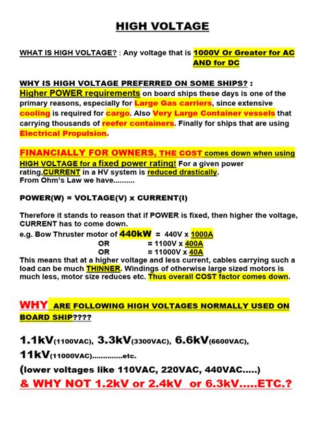 Short Notes Pdf Electric Arc High Voltage