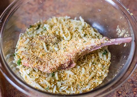 Breaded Lamb Chops With Cheese And Fresh Mint