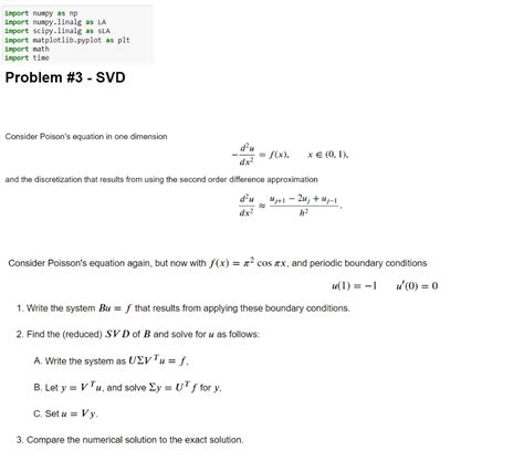 Solved Import Numpy As Np Import Numpylinalg As La Import