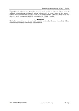 Geometrical Representation Of Eulers Number PDF