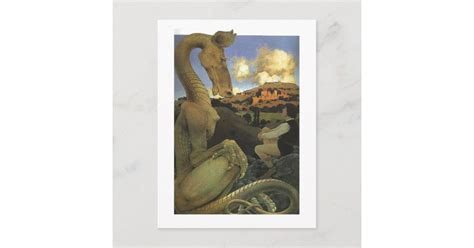 The Reluctant Dragon Maxfield Parrish Fine Postcard Zazzle