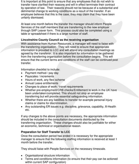 Tupe Due Diligence Spreadsheet With Transfer Of Undertakings Tupe Pdf