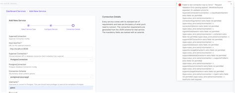 Extra Parameter Sent When Creating A Superset Service · Issue 10398 · Open Metadata