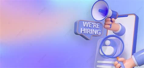 25d Recruitment Recruitment Background Material Blue 25d Recruitment Background Image And