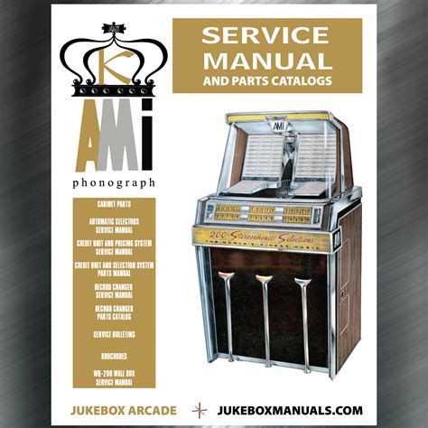 New Ami Model K Phonograph Service Manuals And Parts Lists 230 Pages