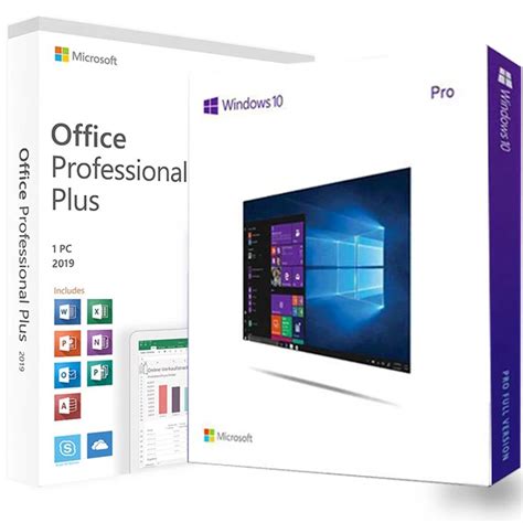 قیمت و خرید نرم افزار مایکروسافت ویندوز 10 نسخه پرو به همراه مایکروسافت آفیس پرو پلاس 2019