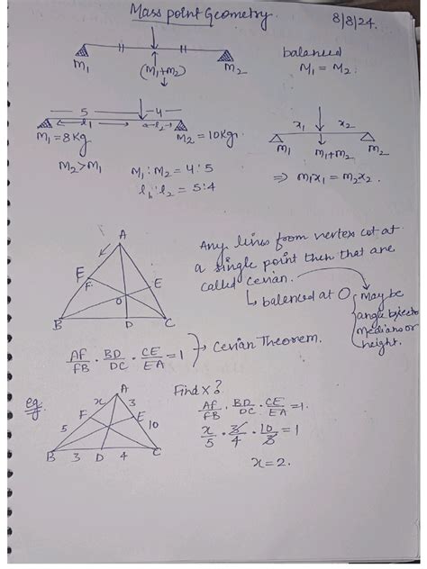 Mass Point Geometry Pdf