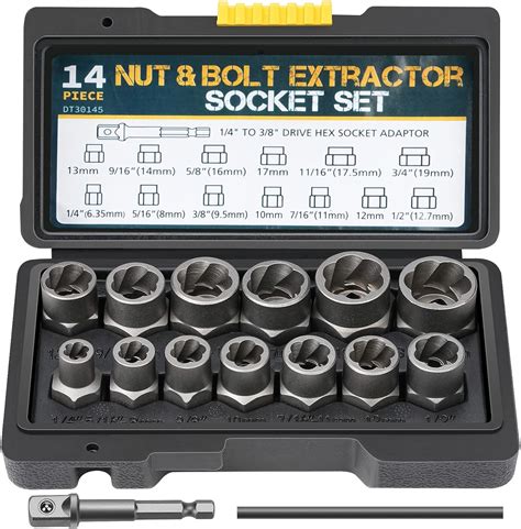 15pcs Nut And Bolt Grip Extractor Socket Set Impact India Ubuy