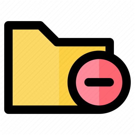 Folder Delete Document Remove Minus File Icon Download On Iconfinder