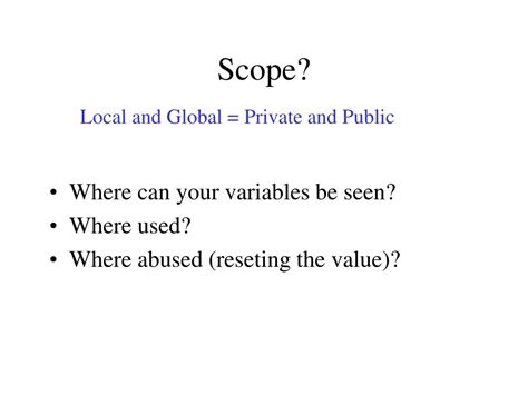 Ppt Scope Lifetime Modules Procedures Powerpoint Presentation Free