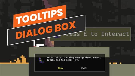 Easy Tooltips & Dialog Box / Textbox #gamemaker - YouTube