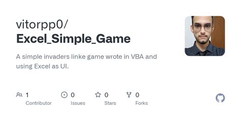 GitHub Vitorpp Excel Simple Game A Simple Invaders Linke Game Wrote In VBA And Using Excel