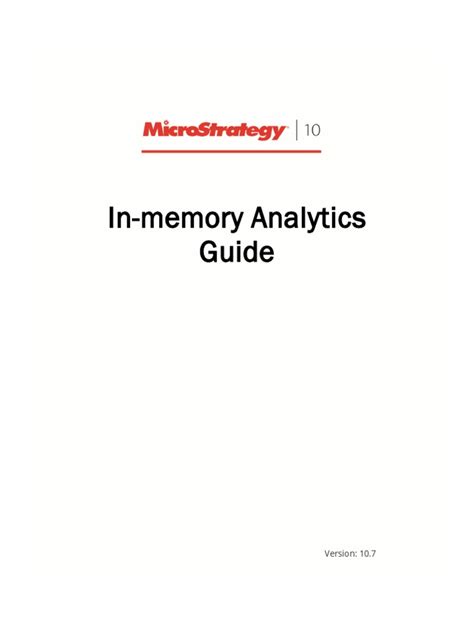 In Memory Analytics Pdf Information Retrieval Computing