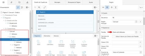 Cómo crear una región de tipo Carrusel con contenido estático HTML en